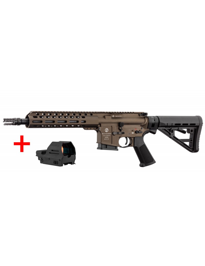 PACK AR15 SCHMEISSER S4F BRONZE 10.5 CAL 223 MLOCK + PR FALKE LE