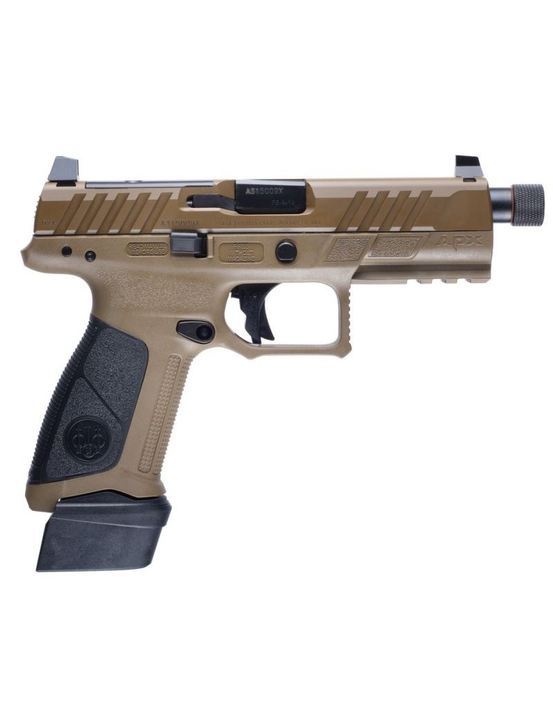 PISTOLET BERETTA APX A1 CAL 9X19 FULL SIZE TACTICAL FDE